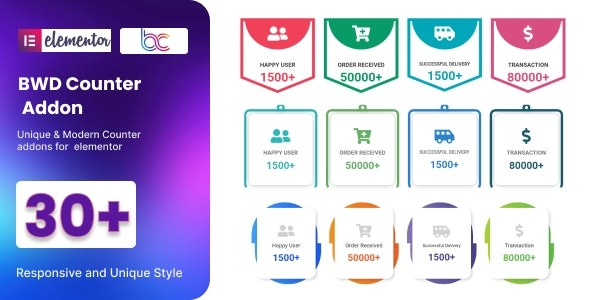 BWD Counter addon for elementor v1.0 Nulled