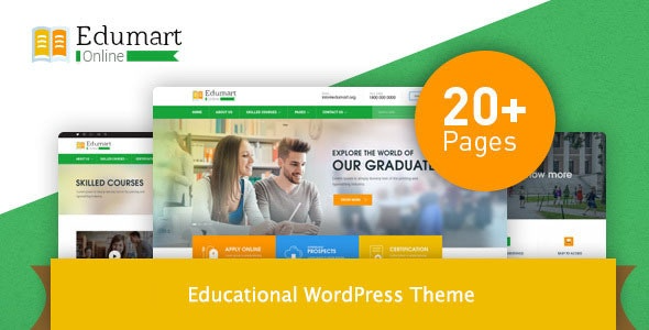 Edumart v1.0 Education WordPress Theme Nulled