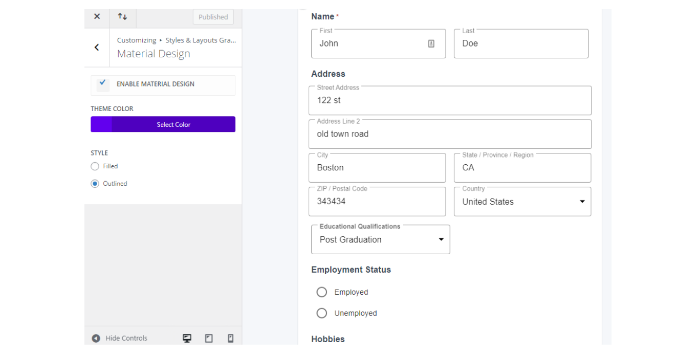 Material Design For Gravity Forms v5.1 Nulled