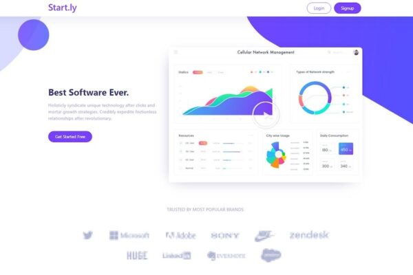 Startly - Modelo Kit para Startups, SaaS & Software Template Kit Nulled