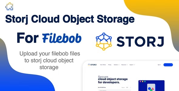 Storj Cloud Object Storage Add On For Filebob V10 Nulled