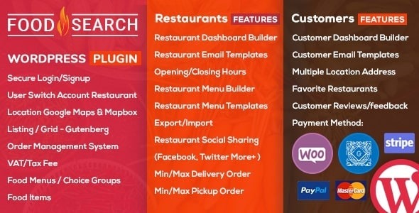 WP Food Search v1.1.3 Single & Multi Restaurant Menu & Food Ordering ...