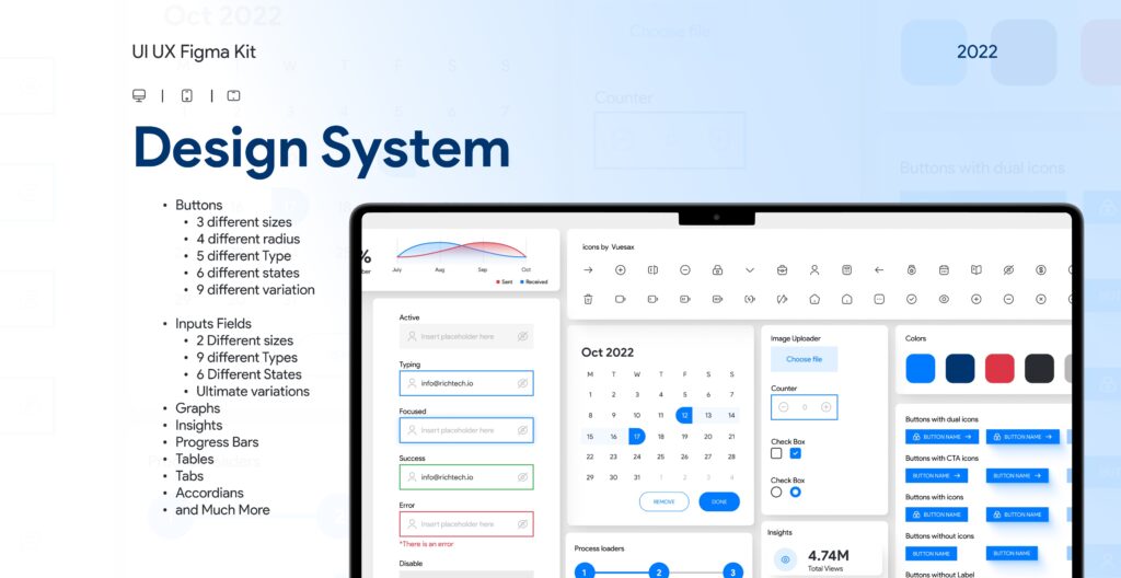 Design System UI Kit for Figma v8.0 Nulled
